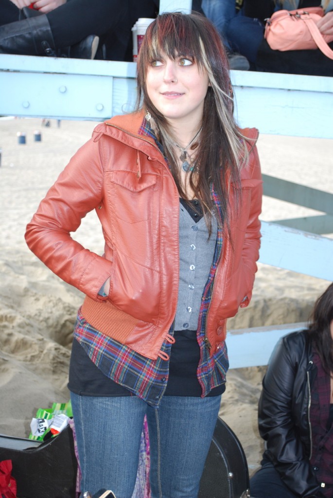 » Sierra Kusterbeck: Faux Leather Jacket