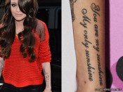 Cher Lloyd's 20 Tattoos & Meanings | Steal Her Style