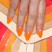 Kesha Orange Nails | Steal Her Style