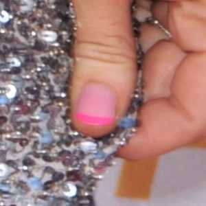 Madison Beer Light Pink Drips, French Tips Nails | Steal Her Style