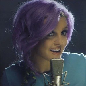 Perrie Edwards Wavy Pink Choppy Layers, Dip Dyed, Two-Tone Hairstyle ...