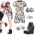 » Perrie Edwards: Floral Playsuit, Creeper Wedge