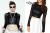 » Juliet Simms: Leather and Mesh Crop Top