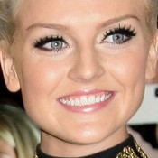 Perrie Edwards Makeup: Gold Eyeshadow & Bubblegum Pink Lipstick | Steal ...