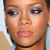 Rihanna Makeup: Beige Eyeshadow, Brown Eyeshadow & Red Lipstick | Steal ...