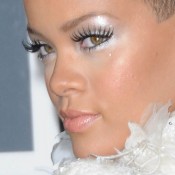 Rihanna Makeup: Brown Eyeshadow & Red Lipstick | Steal Her Style
