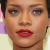 Rihanna Makeup: Black Eyeshadow, Brown Eyeshadow & Mauve Lipstick ...