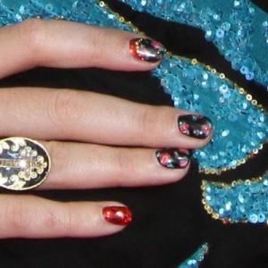 Katy Perry Brown Football Nails | Steal Her Style