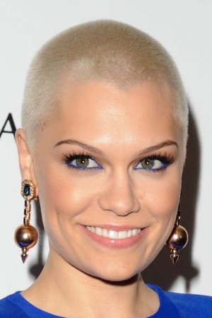 Jessie J Platinum Blonde Buzz Cut Hairstyle | Steal Her Style