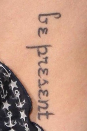 Rumer Willis Writing Side Tattoo | Steal Her Style