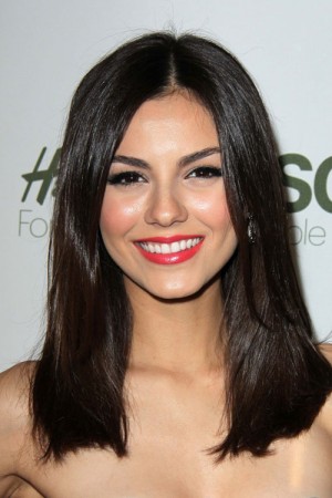 Victoria Justice Straight Dark Brown Hairstyle | Steal Her Style
