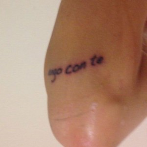 Jessica Plummer "Vengo Con Te" Italian Elbow Tattoo | Steal Her Style