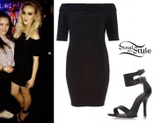 Perrie Edwards: Black Dress Outfit | Steal Her Style
