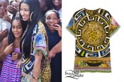Nicki Minaj: Greek Meander Print Tee | Steal Her Style
