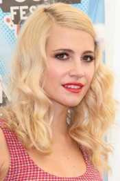 Pixie Lott Wavy Golden Blonde Barrette, Pinned-Back, Side Part ...