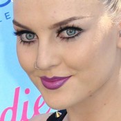 Perrie Edwards Makeup: White Eyeshadow & Pale Pink Lipstick | Steal Her ...