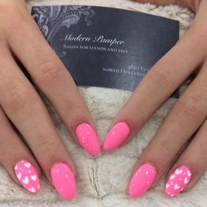 Jordyn Jones Red Glitter Nails | Steal Her Style
