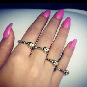 Rita Ora Light Blue Nails | Steal Her Style