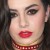 Charli XCX Makeup: Black Eyeshadow, Bronze Eyeshadow & Red Lipstick ...