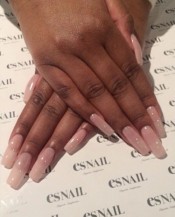 Keke Palmer Light Pink Nails | Steal Her Style