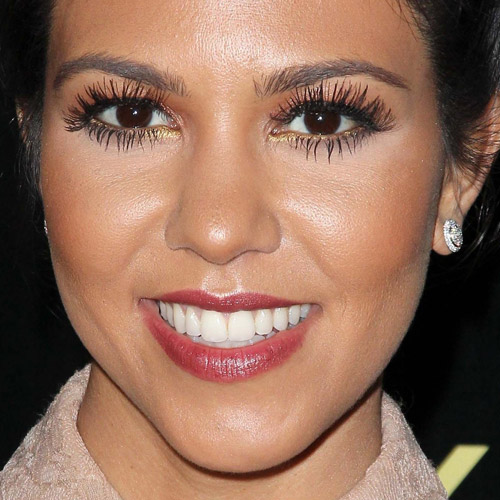 Cheryl Cole Makeup: Brown Eyeshadow, Pink Eyeshadow & Clear Lip Gloss ...