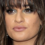 Lea Michele Makeup: Beige Eyeshadow, Black Eyeshadow & Red Lipstick ...