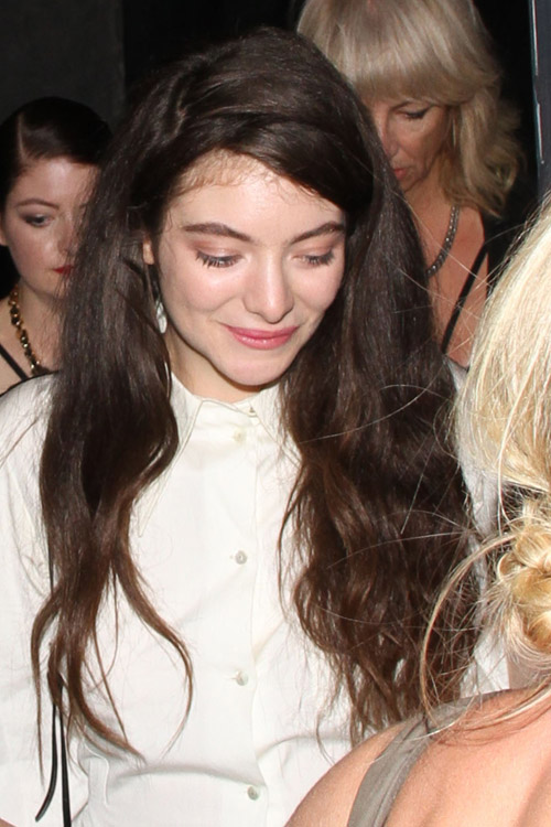 Lorde Wavy Dark Brown Hairstyle | Steal Her Style