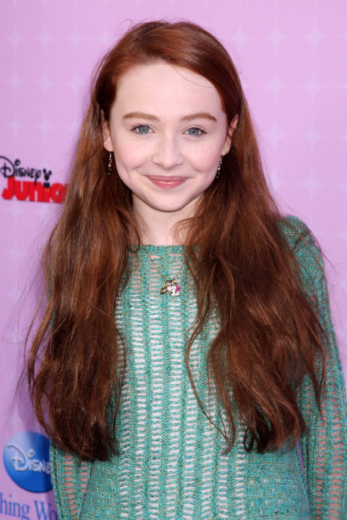 Sabrina Carpenter Straight Auburn Messy Hairstyle | Steal Her Style