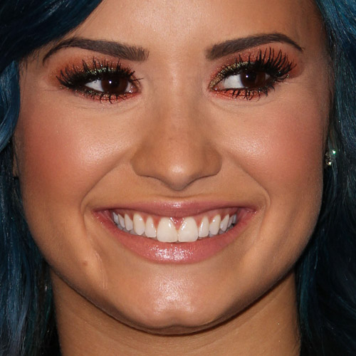 Demi Lovato Makeup: Bronze Eyeshadow & Mauve Lipstick | Steal Her Style