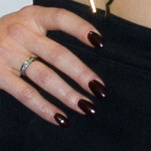 Ellie Goulding Maroon Nails | Steal Her Style