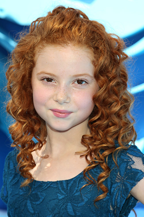 Francesca Capaldi Curly Ginger Barrel Curls, Pompadour Hairstyle ...