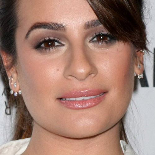 Lea Michele Makeup: Green Eyeshadow & Nude Lipstick | Steal Her Style