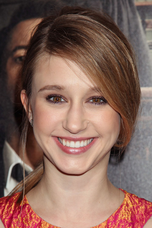 Taissa Farmiga Straight Medium Brown Low Ponytail, Ponytail Hairstyle ...