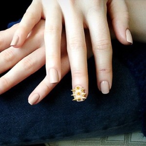 Lily Collins Nude Nails | Steal Her Style