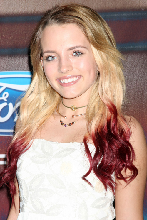 Maddie Walker Wavy Honey Blonde Dip Dyed, Loose Waves, Two-Tone ...