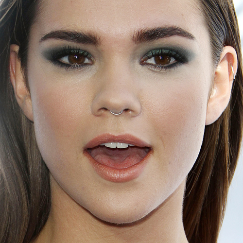 Maia Mitchell Makeup: Gold Eyeshadow, Gray Eyeshadow & Pale Pink ...