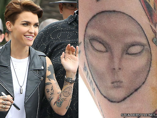 Ruby Rose Mask Forearm Tattoo | Steal Her Style