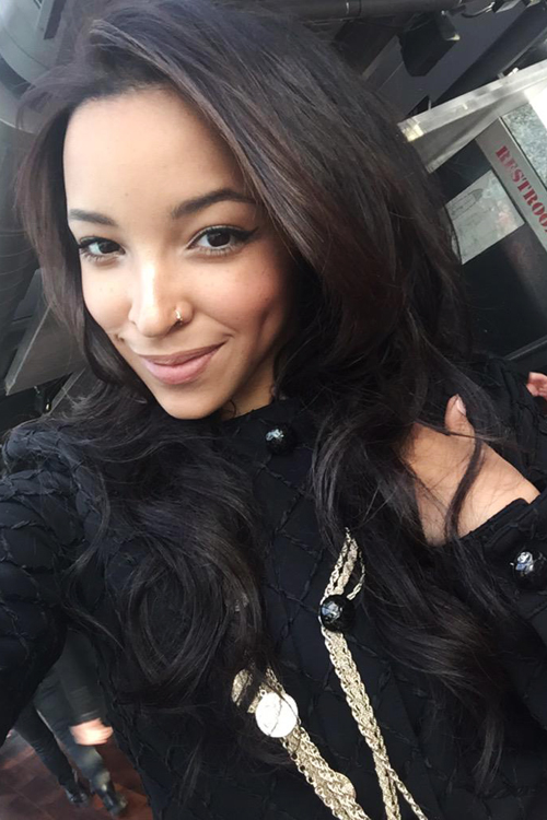 Tinashe Straight Black Chin-Length Layers Hairstyle | Steal Her Style