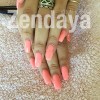 Zendaya Black, Hot Pink, Silver, White Jewels, Nail Art, Portrait, Shoe ...