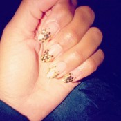 Ciara Nude Cross, Jewels, Nail Art Nails | Steal Her Style