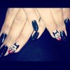 Ciara Red Cross Nails | Steal Her Style