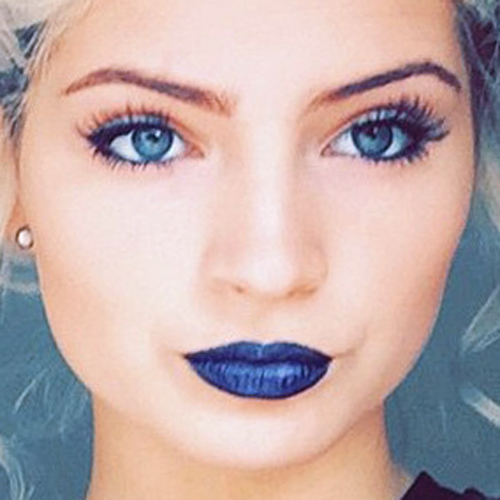 Carrington Durham Makeup: Black Eyeshadow, Gray Eyeshadow & Blue ...