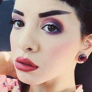 Melanie Martinez Makeup: Blue Eyeshadow & Wine Lipstick | Steal Her Style