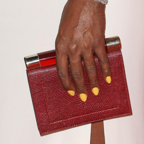 Laverne Cox Orange Nails | Steal Her Style