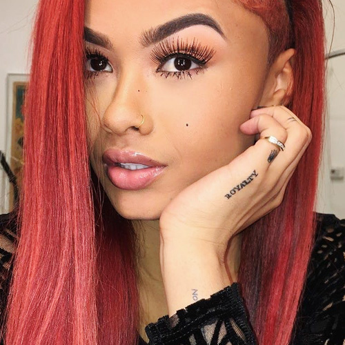 India Westbrooks Writing Side of Hand Tattoo | Steal Her Style