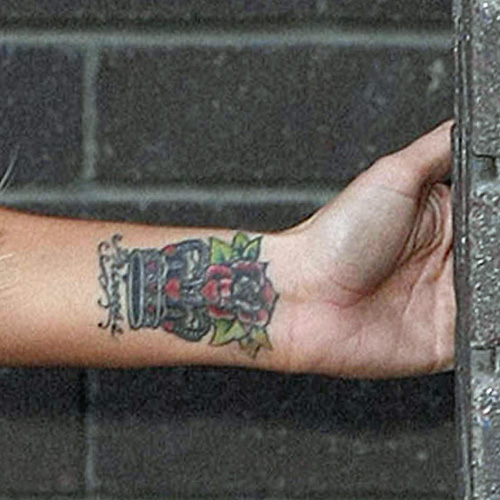 Katie Price Crown, Flower, Rose Wrist Tattoo | Steal Her Style