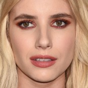 Emma Roberts Makeup: Bronze Eyeshadow & Burgundy Lipstick | Steal Her Style
