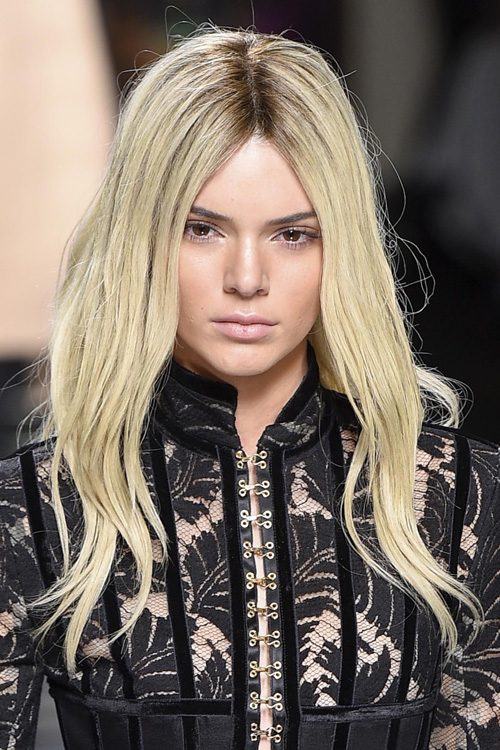 Kendall Jenner Straight Dark Brown Angled Hairstyle | Steal Her Style