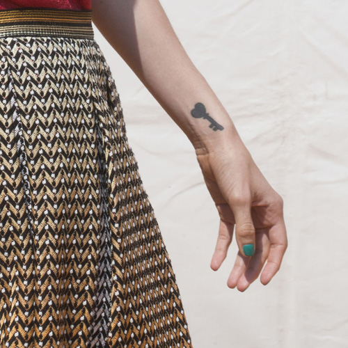 Portia Freeman Key Wrist Tattoo | Steal Her Style