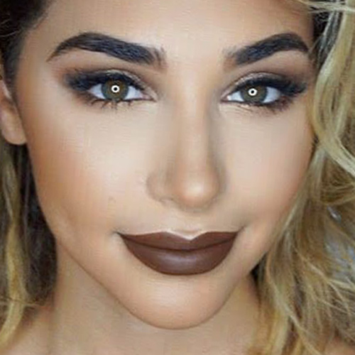 Chantel Jeffries Makeup: Black Eyeshadow, Brown Eyeshadow & Wine ...